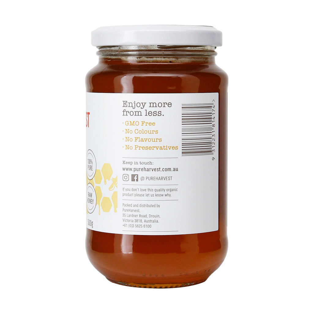 PureHarvest Australian Native Organic Raw Honey (500g) | Yue Hwa Online Shop
