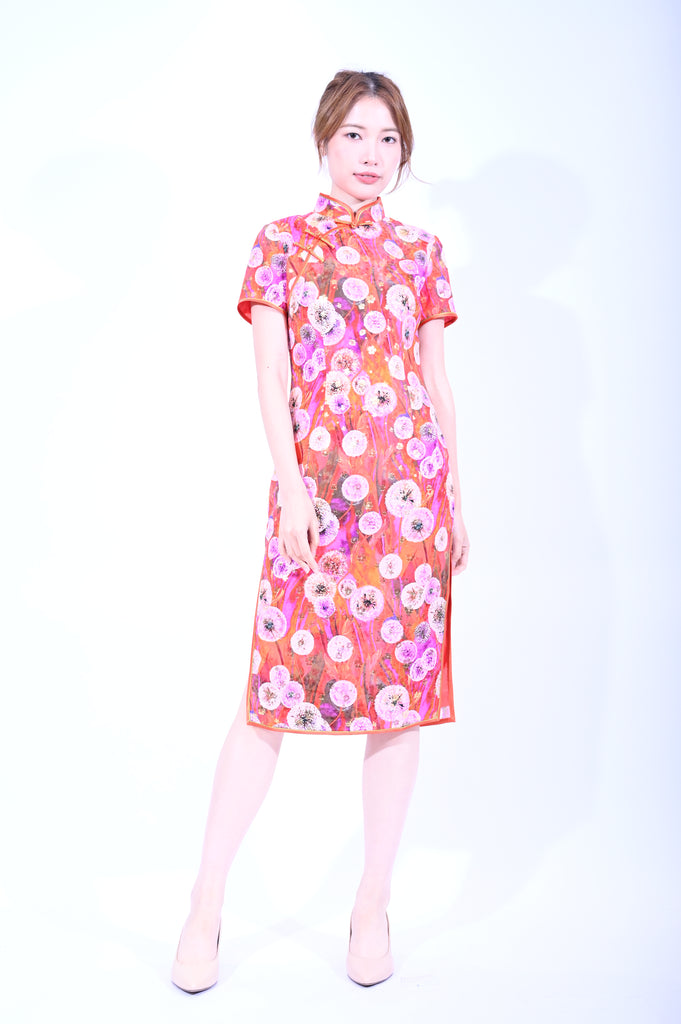 Line & Curve Lady Silk Qi Pao YL1186 | Yue Hwa Online Shop