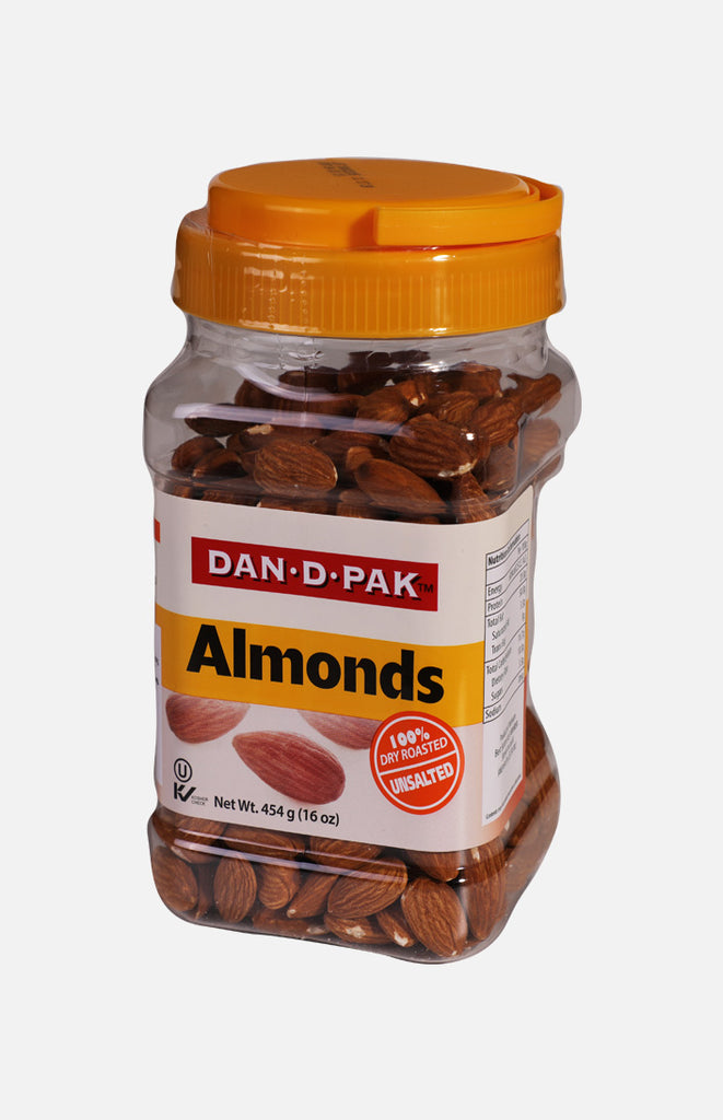 Dan-D Pak Almonds 100% Dry Roasted (Unsalted) (454g) | Yue Hwa Online Shop