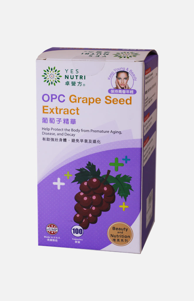 YesNutri OPC Grape Seed Extract (100 Capsules) | Yue Hwa Online Shop